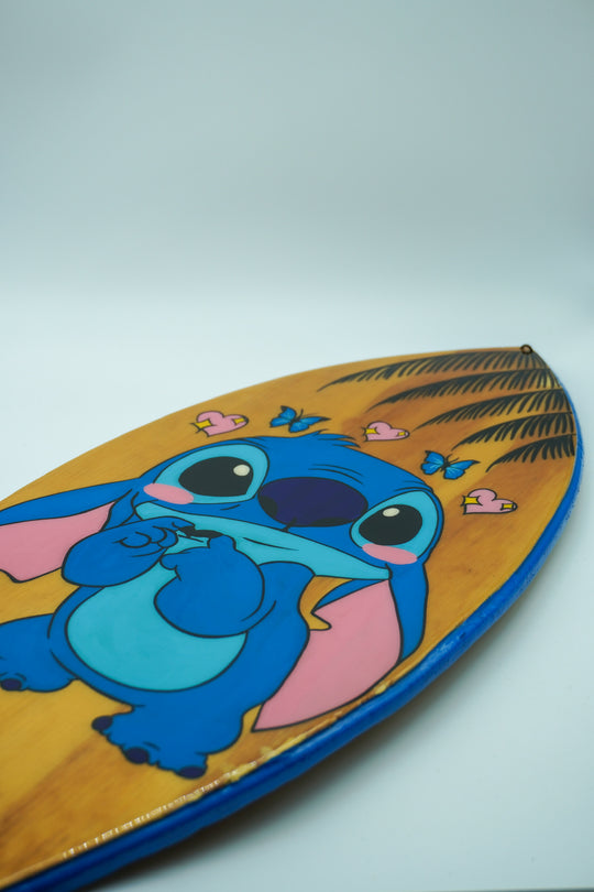 Stitch - Wooden Hand Painted Surfboard Replica – The Boxing Collector